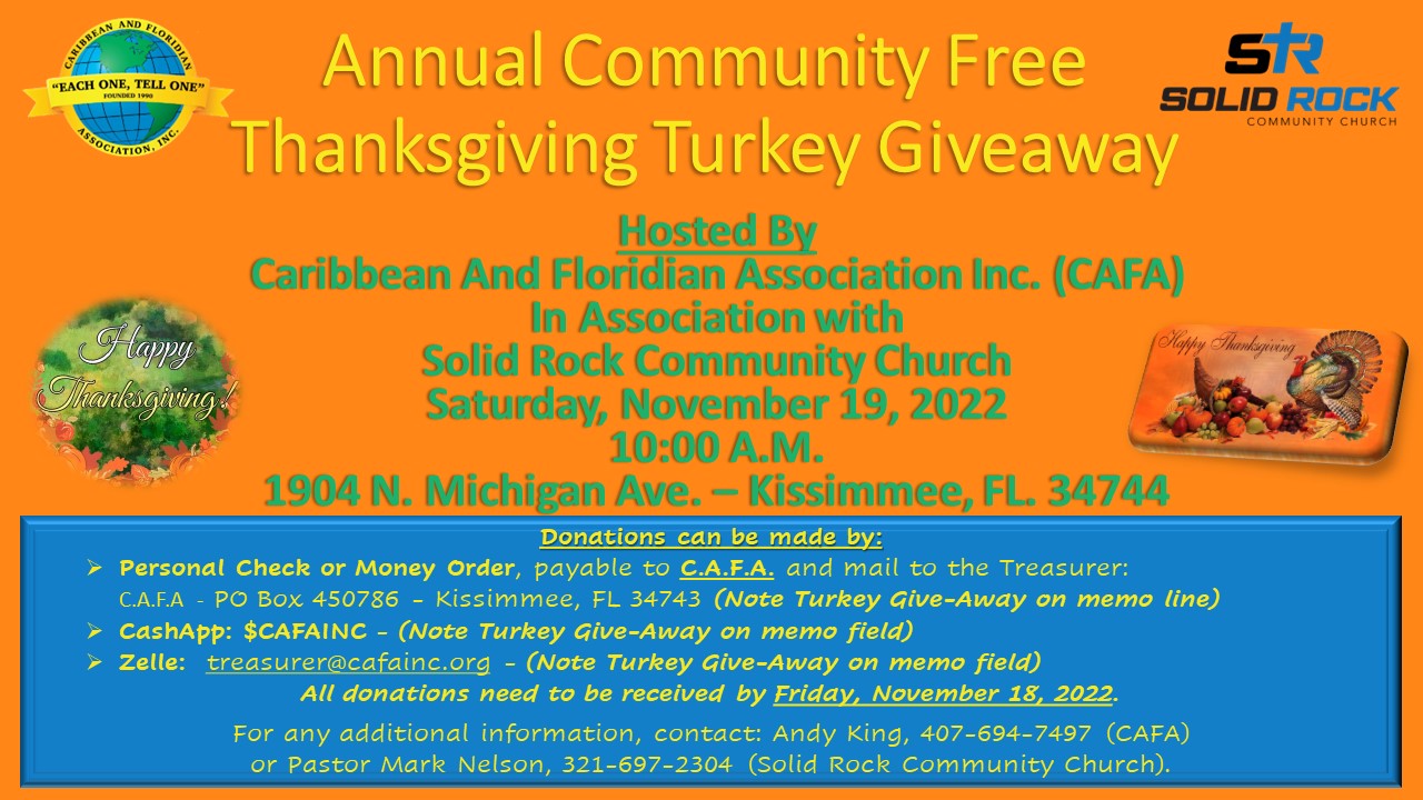 2022-Thanksgiving Turkey Giveaway1 | Caribbean And Floridian ...